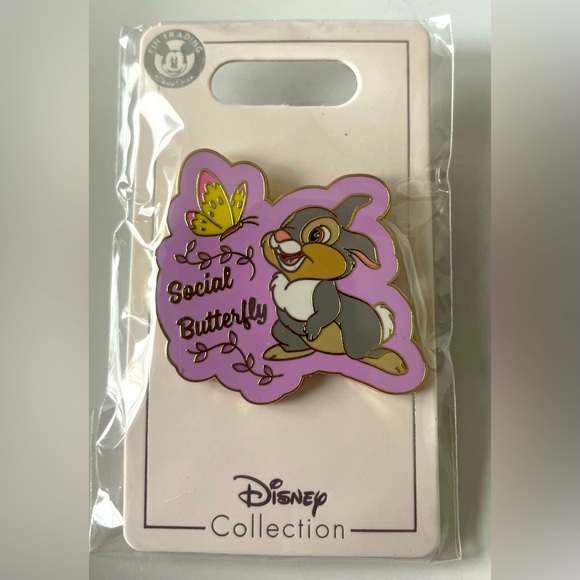 Disney | Accessories | Disney Thumper Pin Social Butterfly New Trading ...